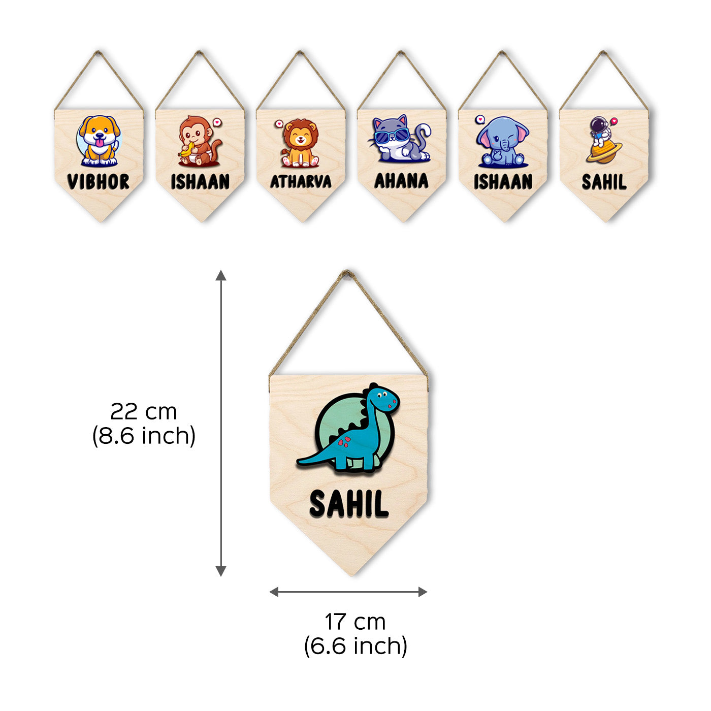 Buy Kids Lion Themed 3D Name Plate Online On Zwende