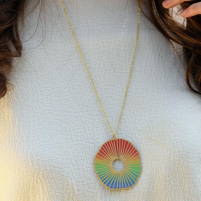 Buy Wheel of Life Pendant - Multicolour Online On Zwende