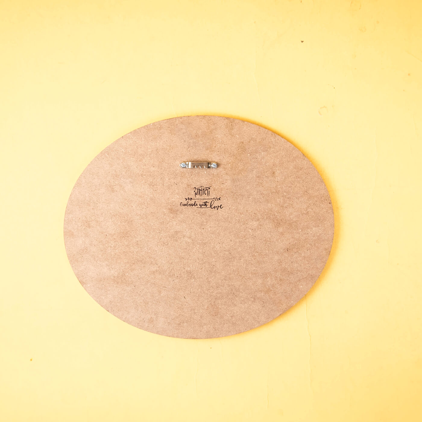 Buy Hindi / Marathi Oval Hand-painted Floral Nameboard Online On Zwende