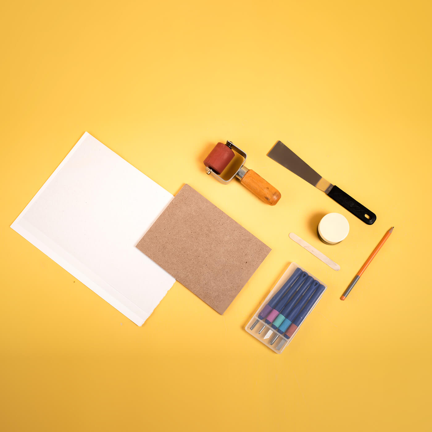 Buy Woodcut Print Making DIY Kit Online On Zwende