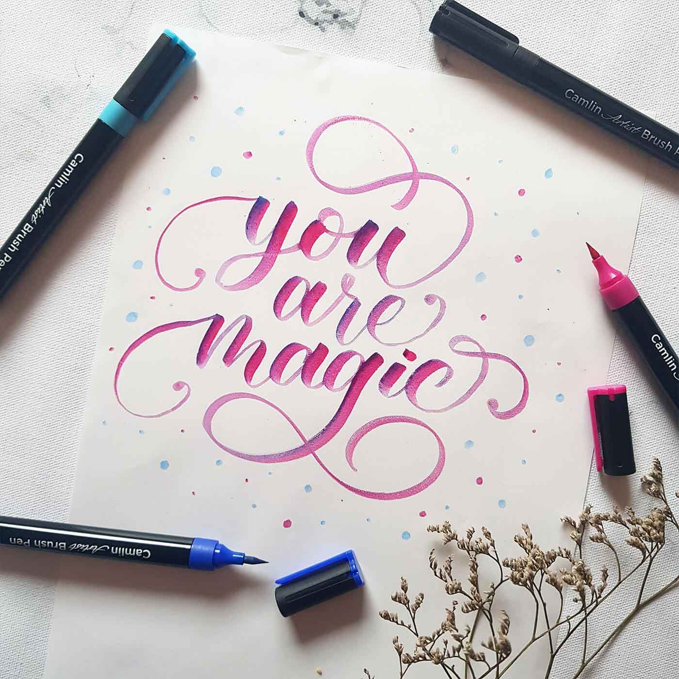 Brush pen calligraphy store