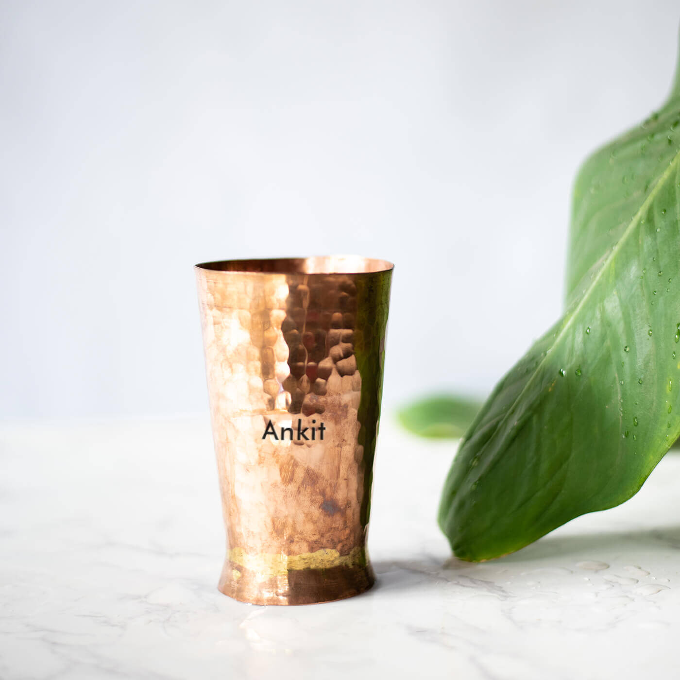 Buy Personalized Handcrafted Copper Glass - Hammered Online On Zwende