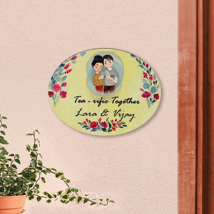 Buy Oval Hand-painted Character Nameboard Online On Zwende
